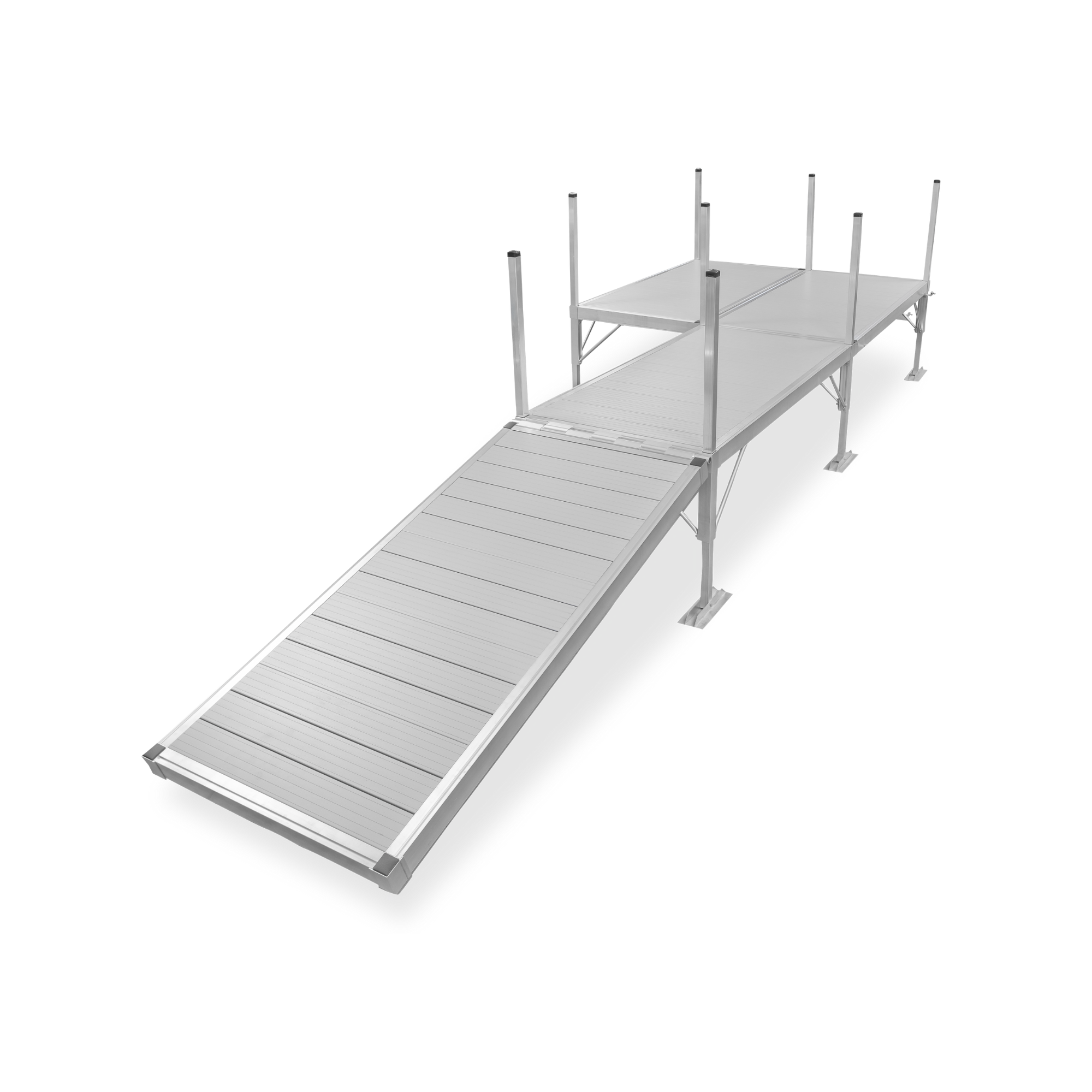 3 Section Left Platform Dock (With Shoreline-Kit) – X8 Docks