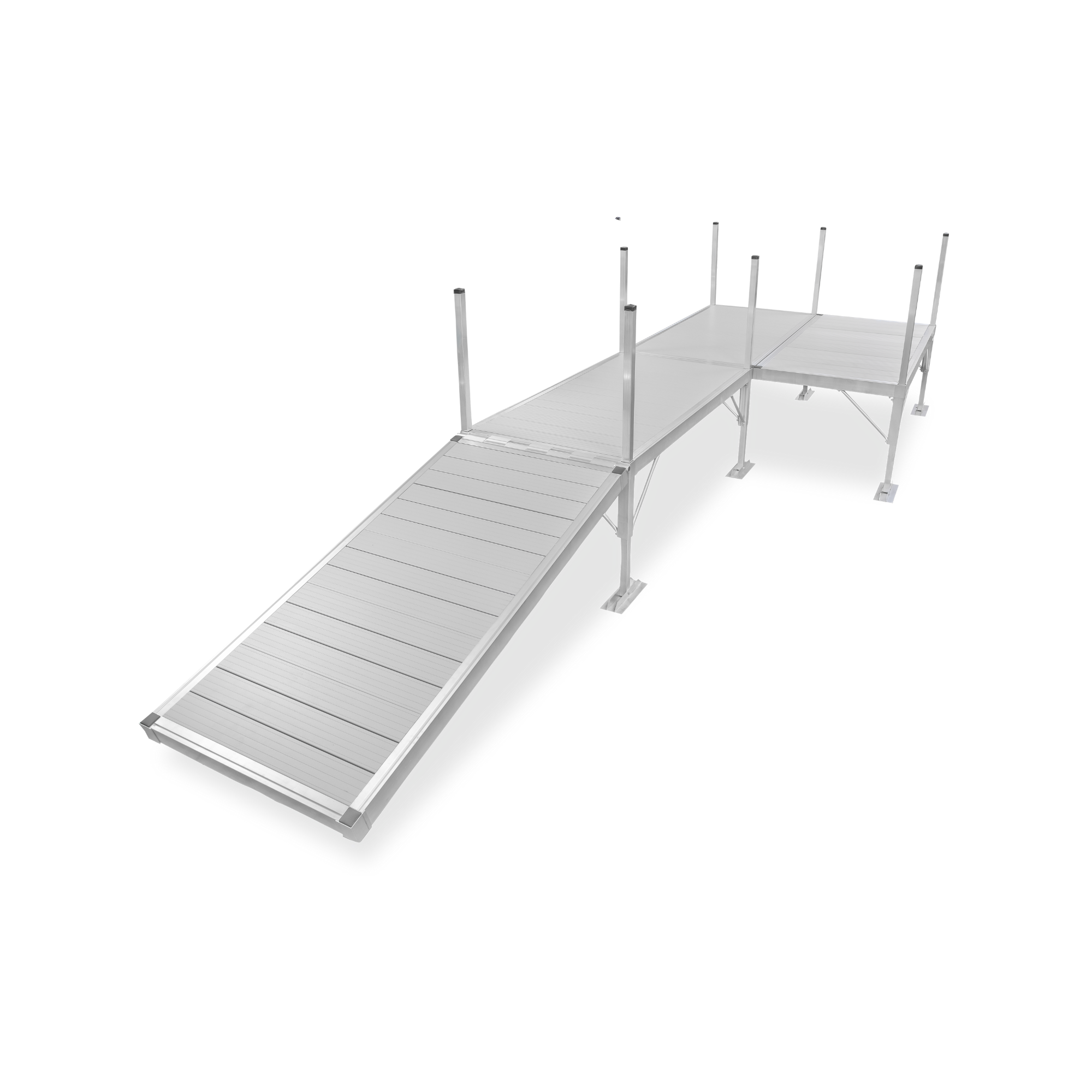 3 Section Right Platform Dock (With Shoreline-Kit) – X8 Docks
