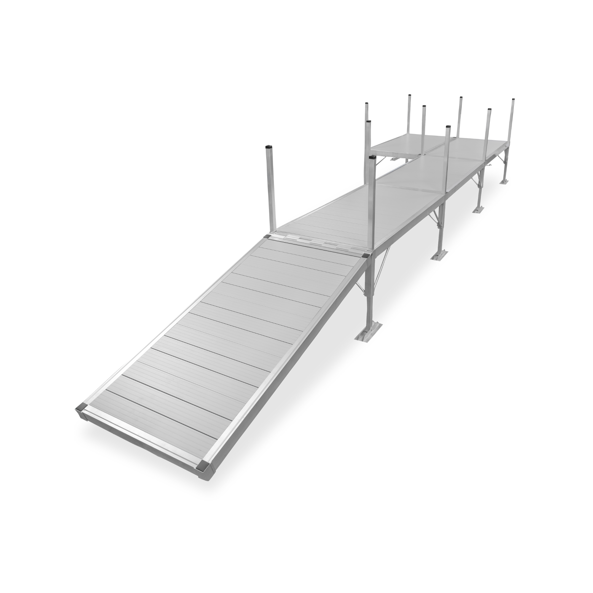 4 Section Left Platform Dock (With Shoreline-Kit) – X8 Docks