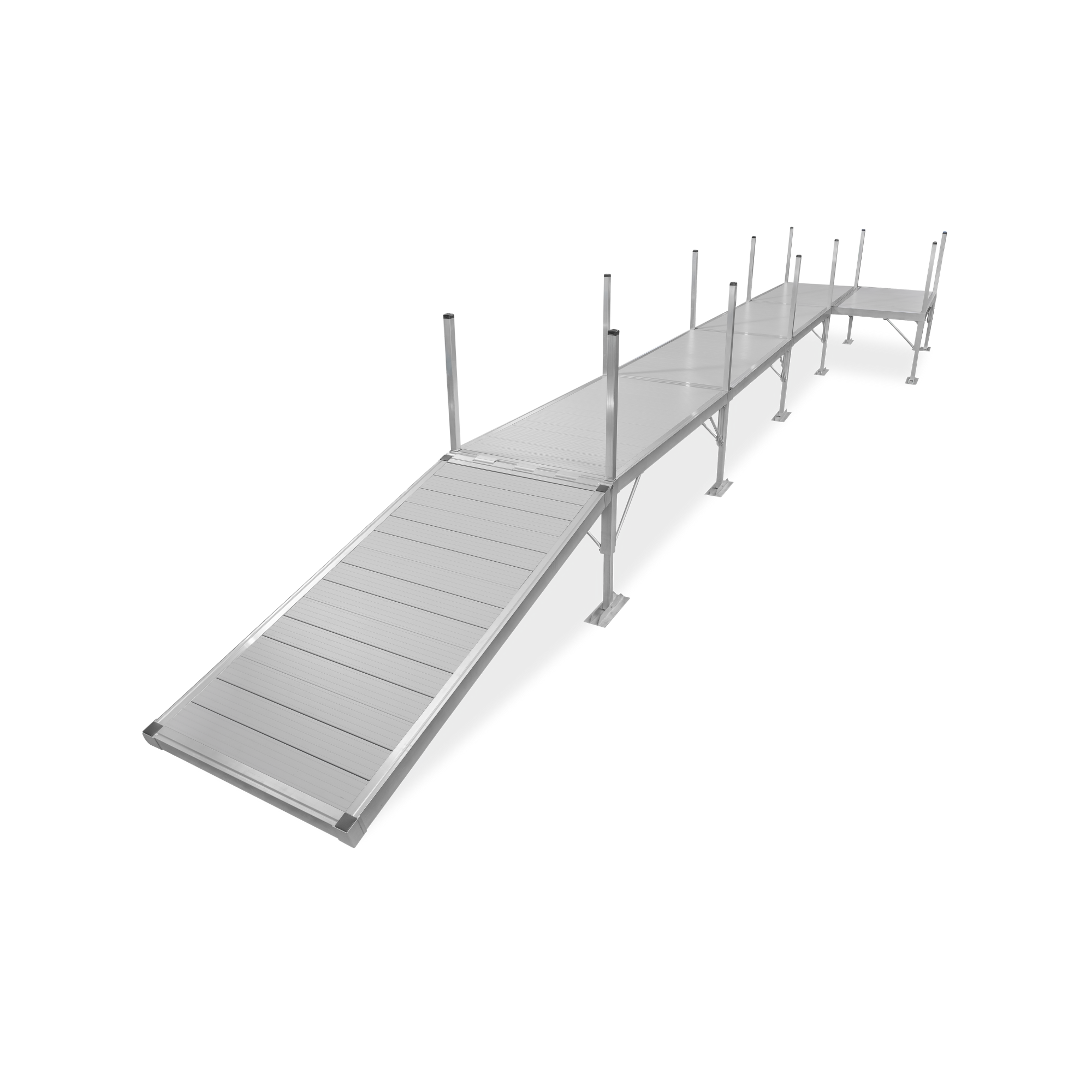 5 Section Right Platform Dock (With Shoreline-Kit) – X8 Docks